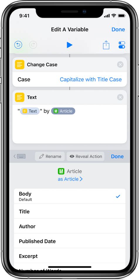 Adjust Variables In Shortcuts Apple Support