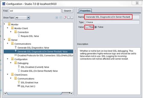 how to enable ssl trace logging in tibco data virtualization