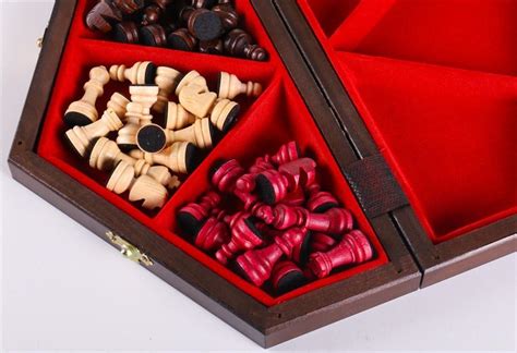 3 Player Small Wood Chess Set Chess House