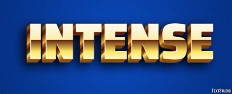 Intense Text Effect And Logo Design Word