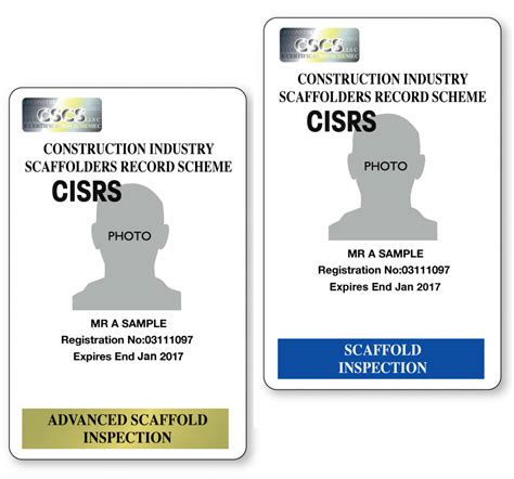 Scaffold Training Certificate