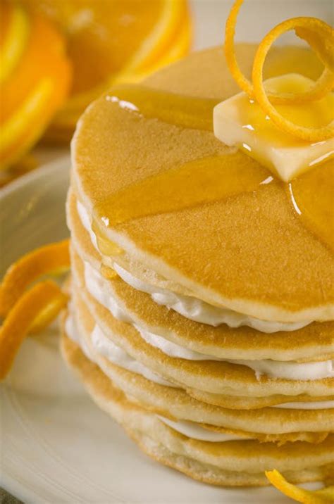 오렌지 향이 가미된 맛있는 팬케이크 · 무료 스톡 사진
