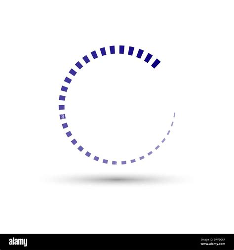 Circle Loading Icon Load Internet Data Symbol Round Shape Vector