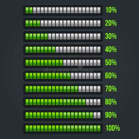 Set Progress Bar Stock Illustrations 21 457 Set Progress Bar Stock