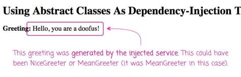 using abstract classes as dependency injection tokens for swappable behaviors in angular 4 2 3