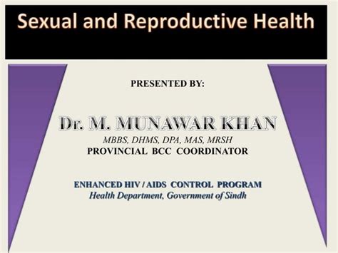 Sexual Reproductive Health Introduction PPTX