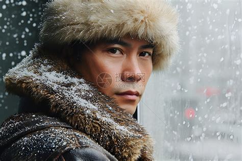 身穿毛皮大衣的男子高清图片下载 正版图片600992306 摄图网