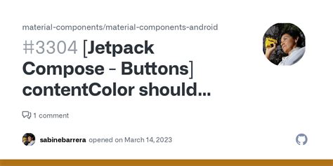Jetpack Compose Buttons Contentcolor Should Also Be Applied To The Text · Issue 3304
