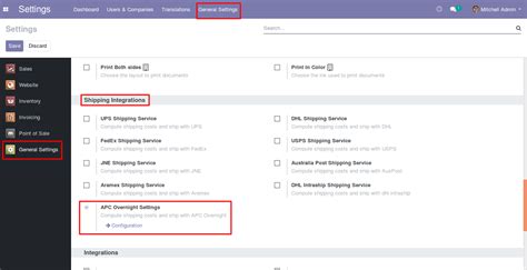 Odoo APC Overnight Shipping Integration Delivery Services For Odoo