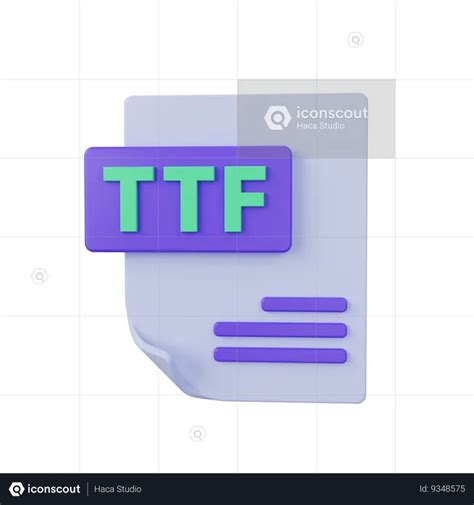 Ttf File 3d Icon Miscellaneous 3d Icons Iconscout