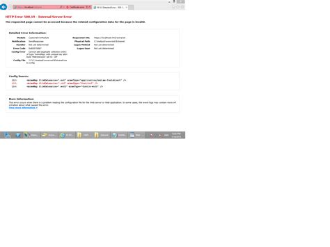 Hap 87 On Server 2012 Iis8 50019 Internal Server Error ﻿ Home Access Plus