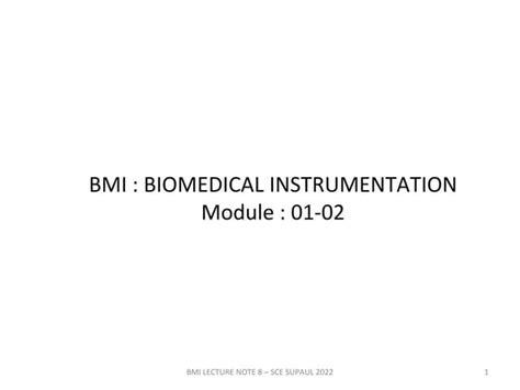 Bme 311 Lecture Note 4 Ecg Systems11pptx