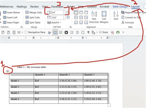 Optimizing Tables In Microsoft Word And Powerpoint For Grants Research Manuscripts And