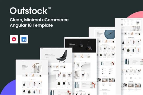 Outstock Minimal Ecommerce Angular 18 Template