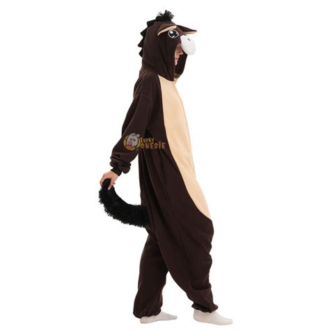 Horse Halloween Costume For Adult Animal Onesies Cosplay Outfit Lucky