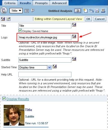 Obiee Where And How To Call An Image Picture Obips