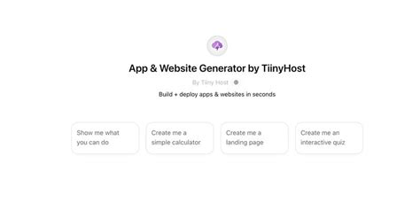 Tiiny Host On Linkedin All You Need To Know About Our Gpt App App And Website Generator By