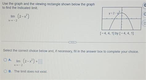 Solved Use The Graph And The Viewing Rectangle Shown Below