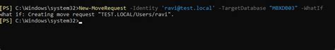 How To Use New Moverequest Cmdlet