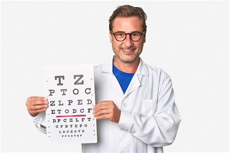 Premium Photo Experienced Optometrist Conducts Eye Exam With Care