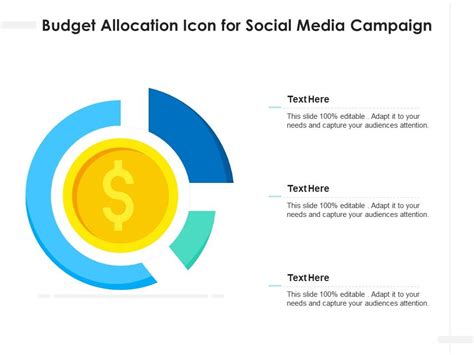 Budget Allocation Icon For Social Media Campaign Presentation Graphics Presentation