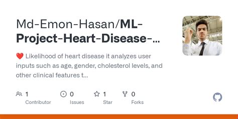 Github Md Emon Hasan Ml Project Heart Disease Prediction ️ Likelihood Of Heart Disease It