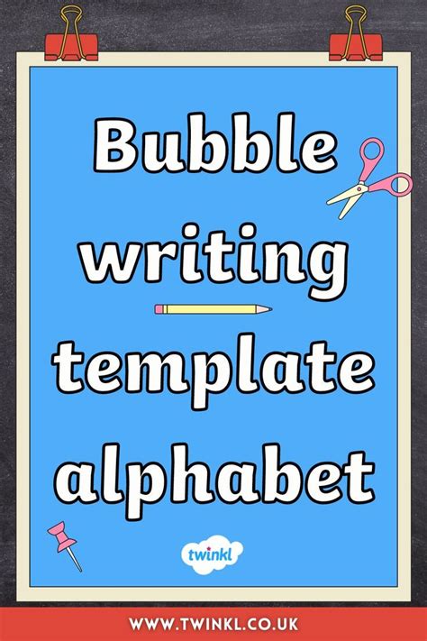 Bubble Writing Template Alphabet