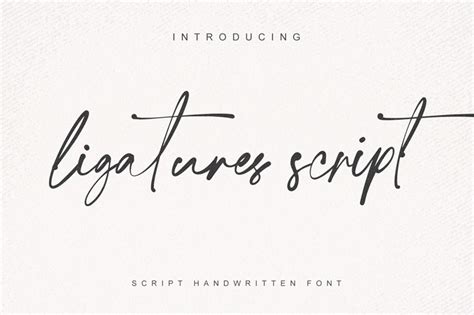 Ligatures Script Font