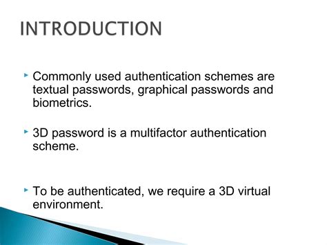 3 D Password By M Sangam Subudhi Ppt