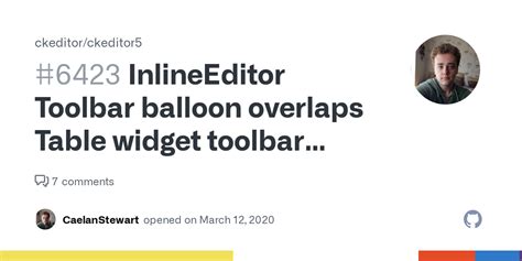 InlineEditor Toolbar Balloon Overlaps Table Widget Toolbar Balloon When