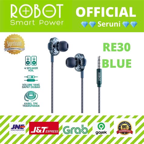 Seruni Headset Robot Re30 Tipe Kabel Transparant Lazada Indonesia