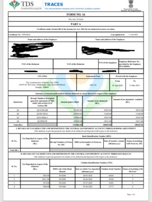 Form 16 All About Form 16 Part A Form 16 Part B How To Download It