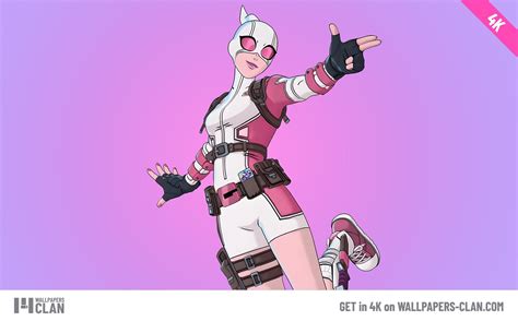 Gwenpool Pose Fortnite Desktop Wallpaper Download In Hd K