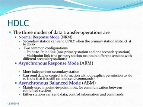 hdlc high level data link control ppt