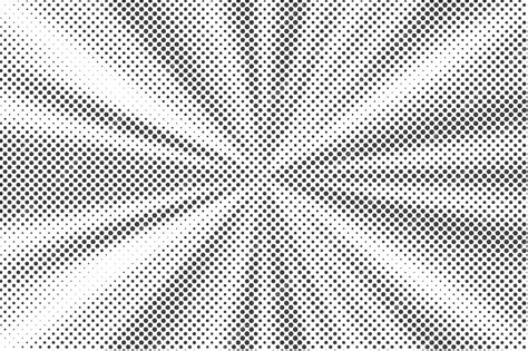 Premium Vector Halftone Dotted Background Retro Radial Texture Monochrome Gradation Effect