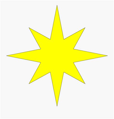 Clip Art Eight Pointed Png Free 8 Point Star Vector Free