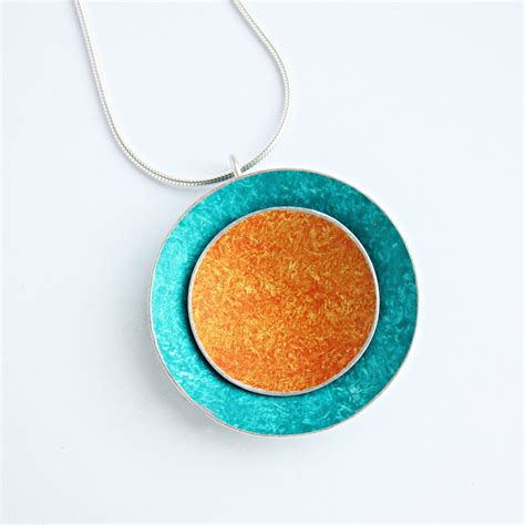 Cd26 Medium Double Concave Disc Pendant Penny Warren Jewellery