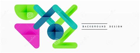 Geometric Vector Abstract Background Design Stock Illustration