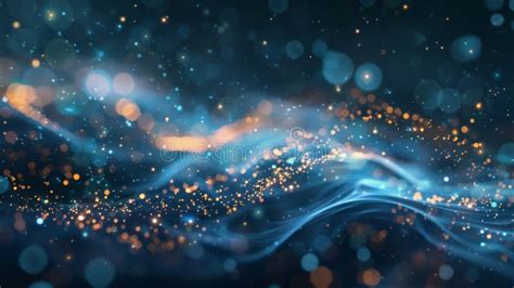 A Stunning Display Of Swirling Interconnected Particles Creating A Constellation In The Night