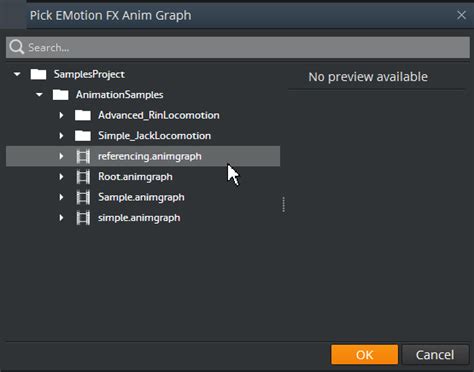 Referencing External Anim Graphs Open 3d Engine