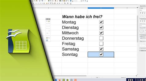 OpenOffice Calc Checkbox Technikshavo Tutorials mit Qualität