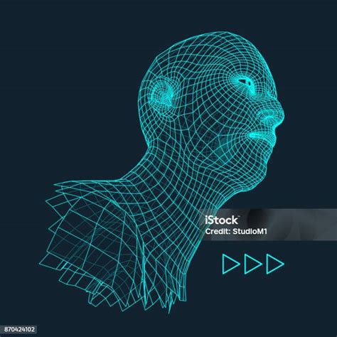 3 차원 격자에서 사람의 머리입니다 인간의 머리 모델을 연결합니다 인간의 다각형 머리입니다 얼굴 검색입니다 인간의 머리의 보기입니다 3d 형상 얼굴 디자인입니다 3d 다각형