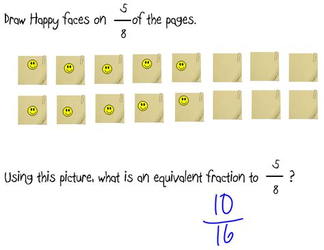 Showing Equivalent Fractions With Models