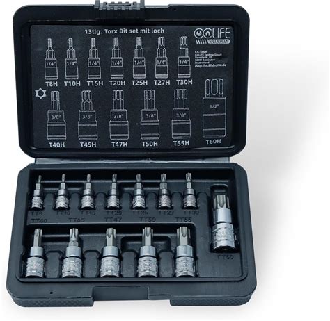 Lshk 29 Teiliges Torx Stern Bit Steckschlüssel Set Metrisches