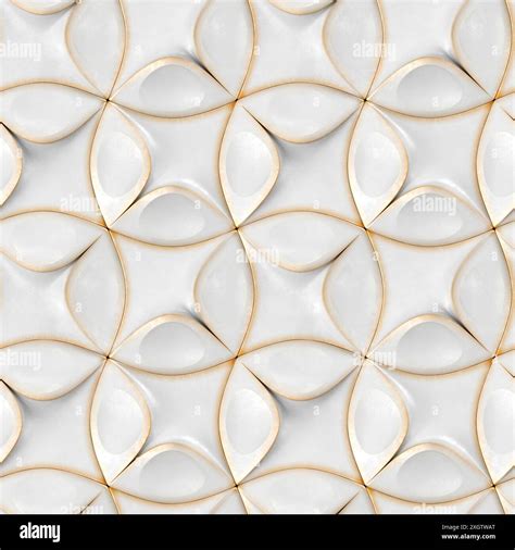 Seamless Geometric Pattern Featuring White Teardrop Shapes