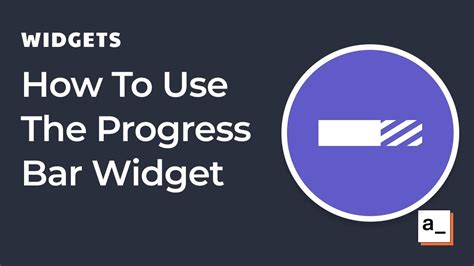 How To Use The Progress Bar Widget YouTube