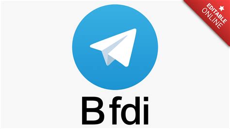 Bfdi Logo Telegram Generatore Di Effetti Di Testo