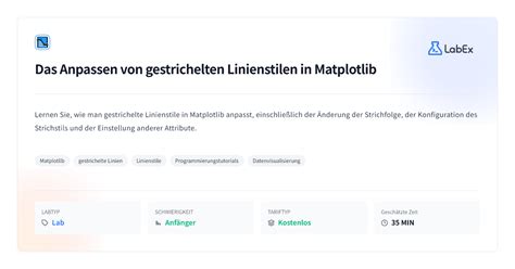 Matplotlib Gestrichelte Linie Anpassung Programmierungstutorials Labex