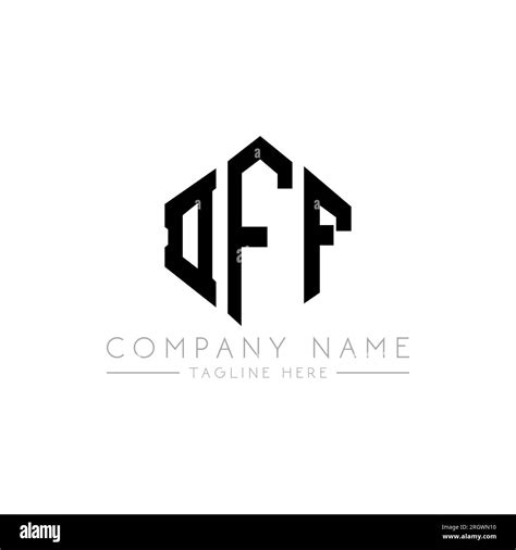 Dff Letter Logo Design With Polygon Shape Dff Polygon And Cube Shape