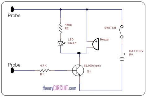 Simple Continuity Tester Circuit 51 Off